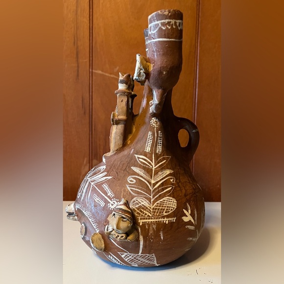 Accents | Vintage Peruvian 11 Clay Luminary Candelabra Ceremonial Peru ...